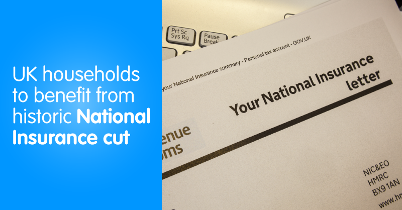 UK households to benefit from historic National Insurance cut | PayStream